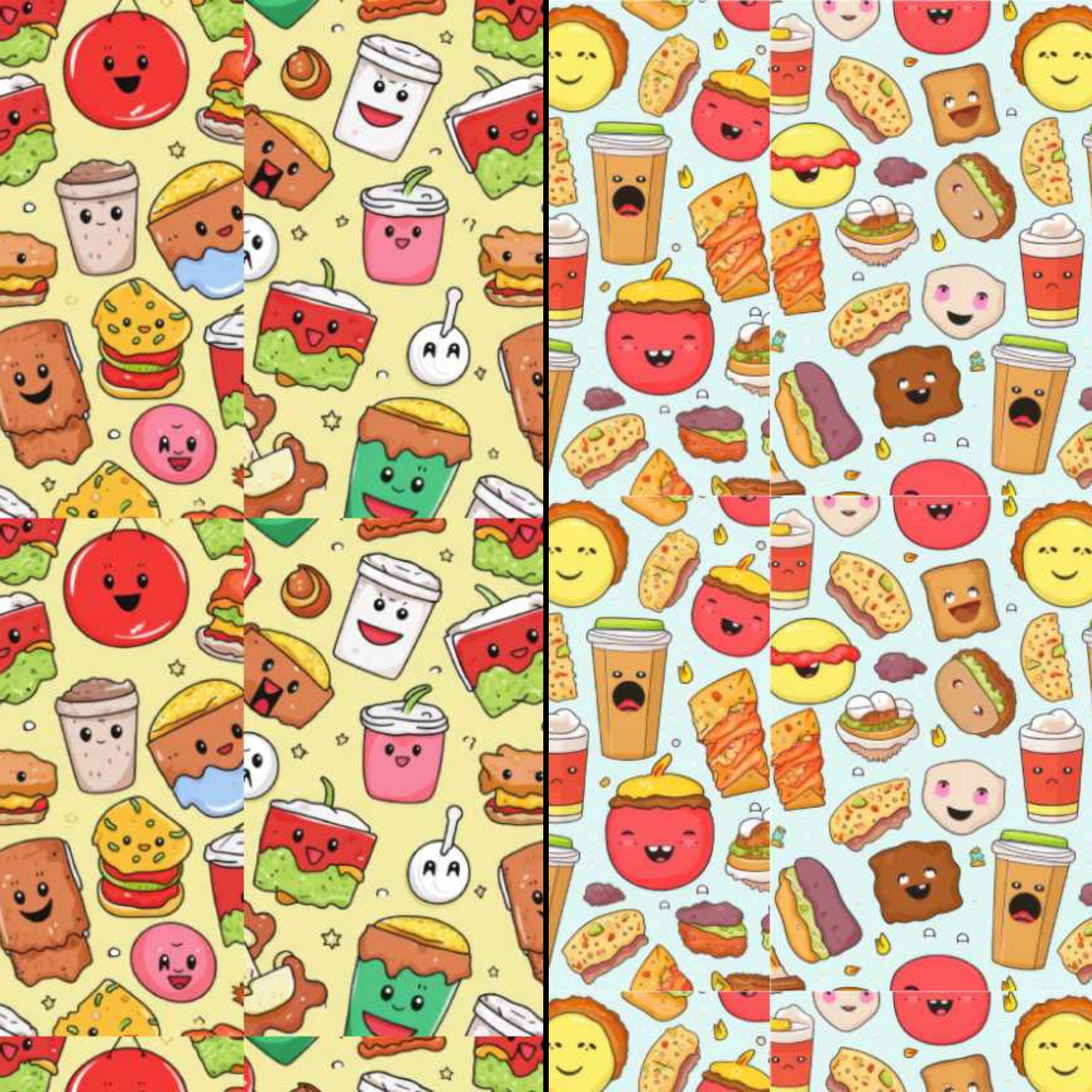 Cartoon Background Digital Paper | Fun Cartoon Pattern | Scrapbook ...