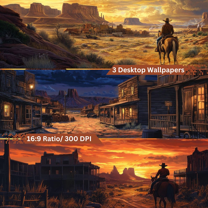 Western Wallpaper Digital Download | Rustic Western Aesthetic Desktop ...