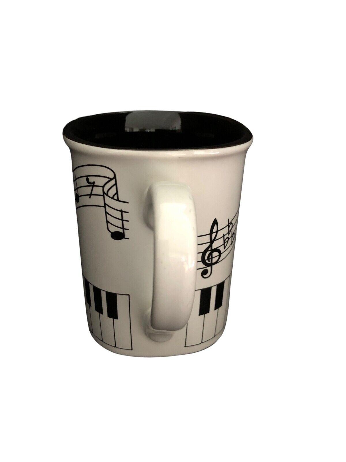 Vintage Piano Keys Coffee Mug Tea Mug Musical Notes White & Black - Etsy