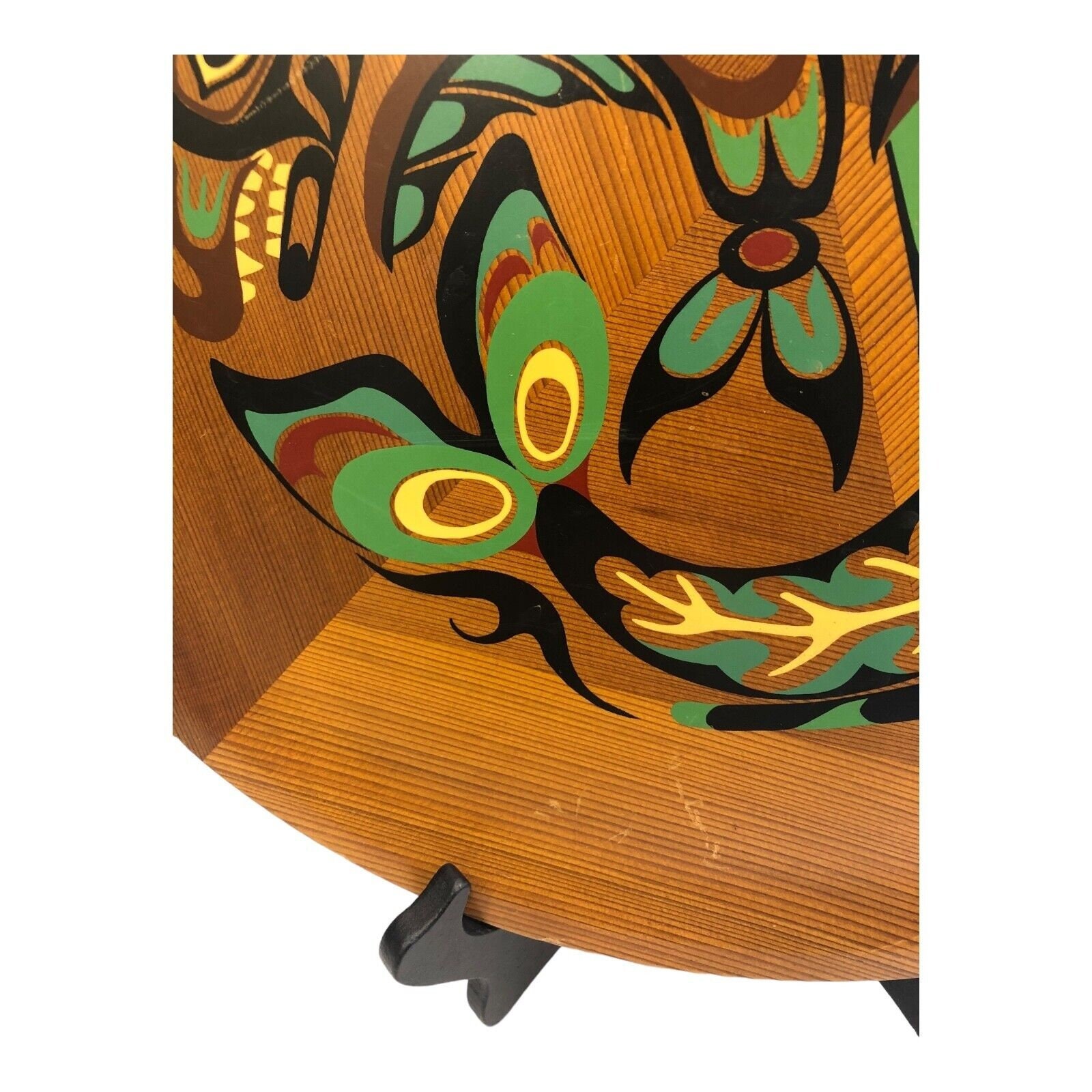 Indigenous Art Western Red Cedar Wood Charger Plate Wall Art Killer ...
