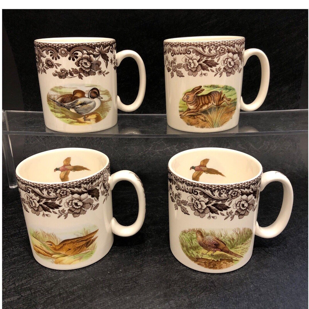 Spode Woodland Coffee Mugs Rabbit Birds Ducks Floral Border Tea Mugs - Etsy