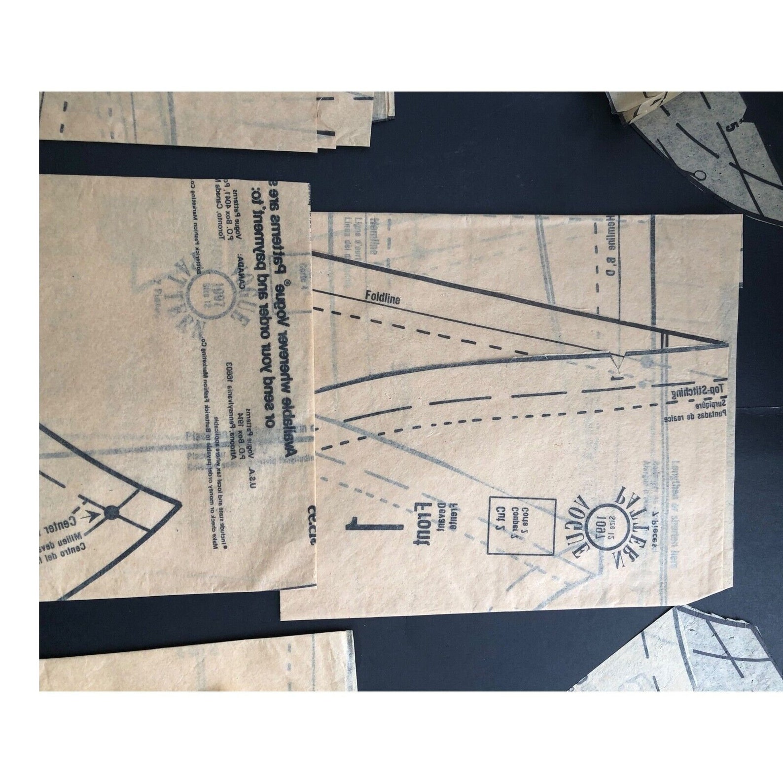 Vintage Vogue's Basic Design Cape Poncho Sewing Pattern Size 12 Cut - Etsy
