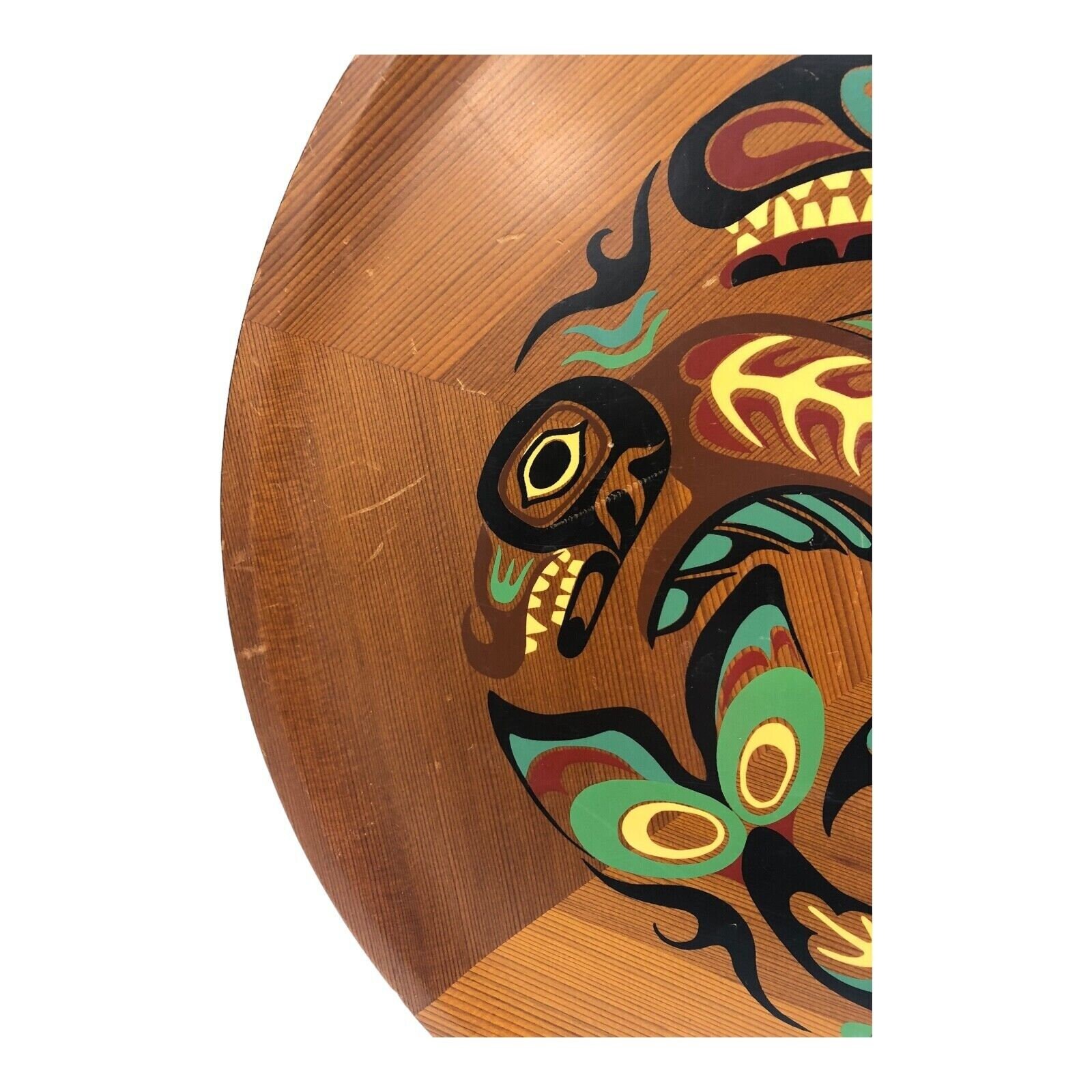 Indigenous Art Western Red Cedar Wood Charger Plate Wall Art Killer ...