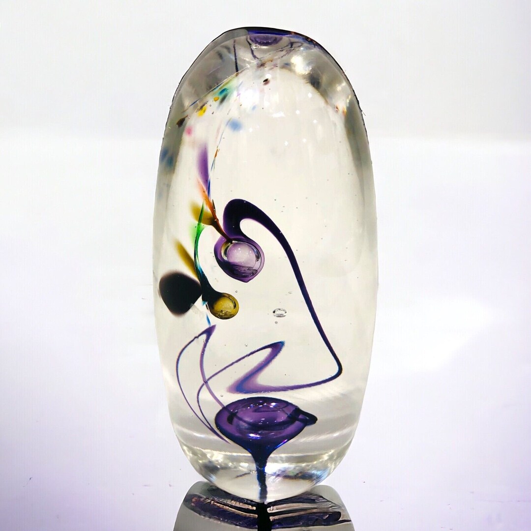 Maciej Dyszkiewicz Art Glass Paperweight Polish Canadian Signed Alien ...