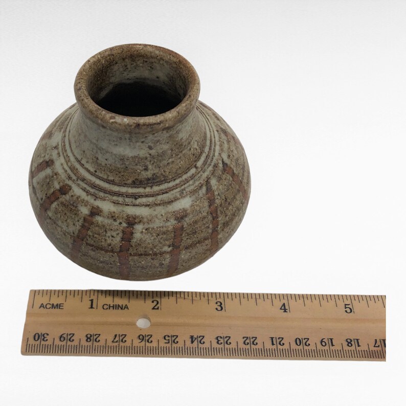 Vintage Greta Perry Mousehole Pottery Vase Stoneware West - Etsy