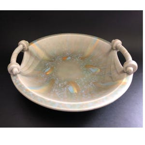 Beswick Ware Art Deco Decorative Console Bowl With Handles Yellow Gold ...