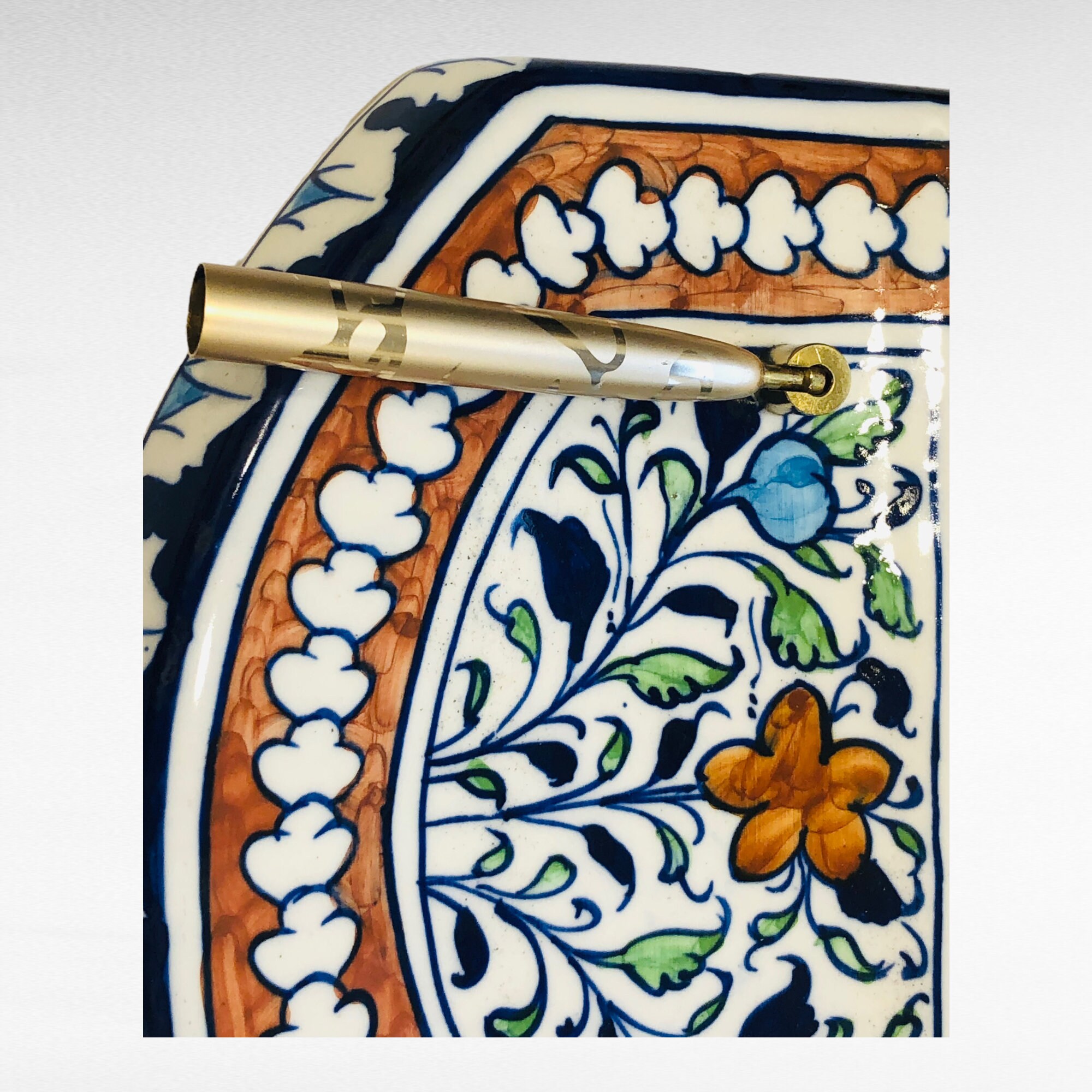 Vintage Talavera Pottery Pen Holder Desk Set Unique Office - Etsy