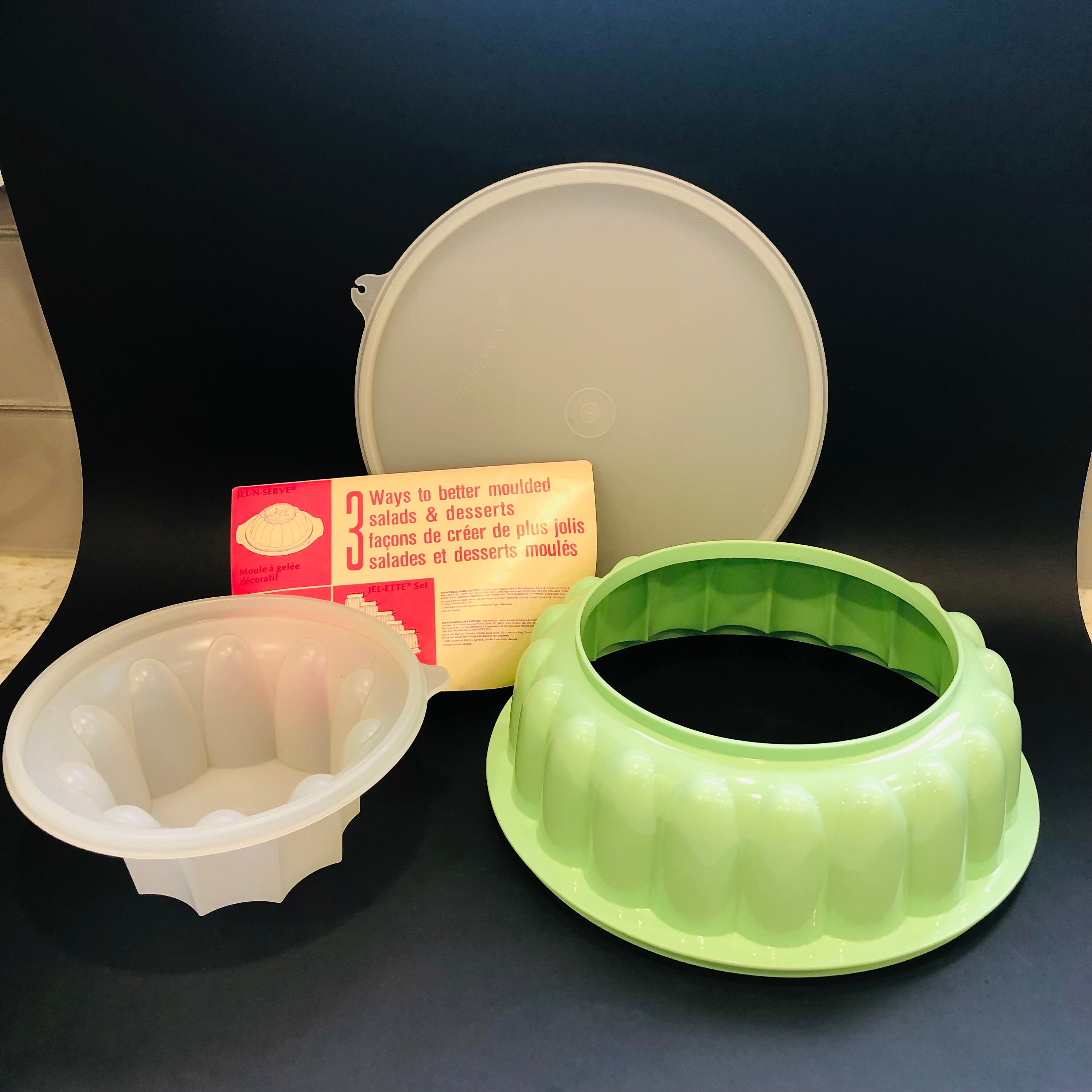 Vintage Tupperware Jelly Ring Mold Green Original Instructions - Etsy