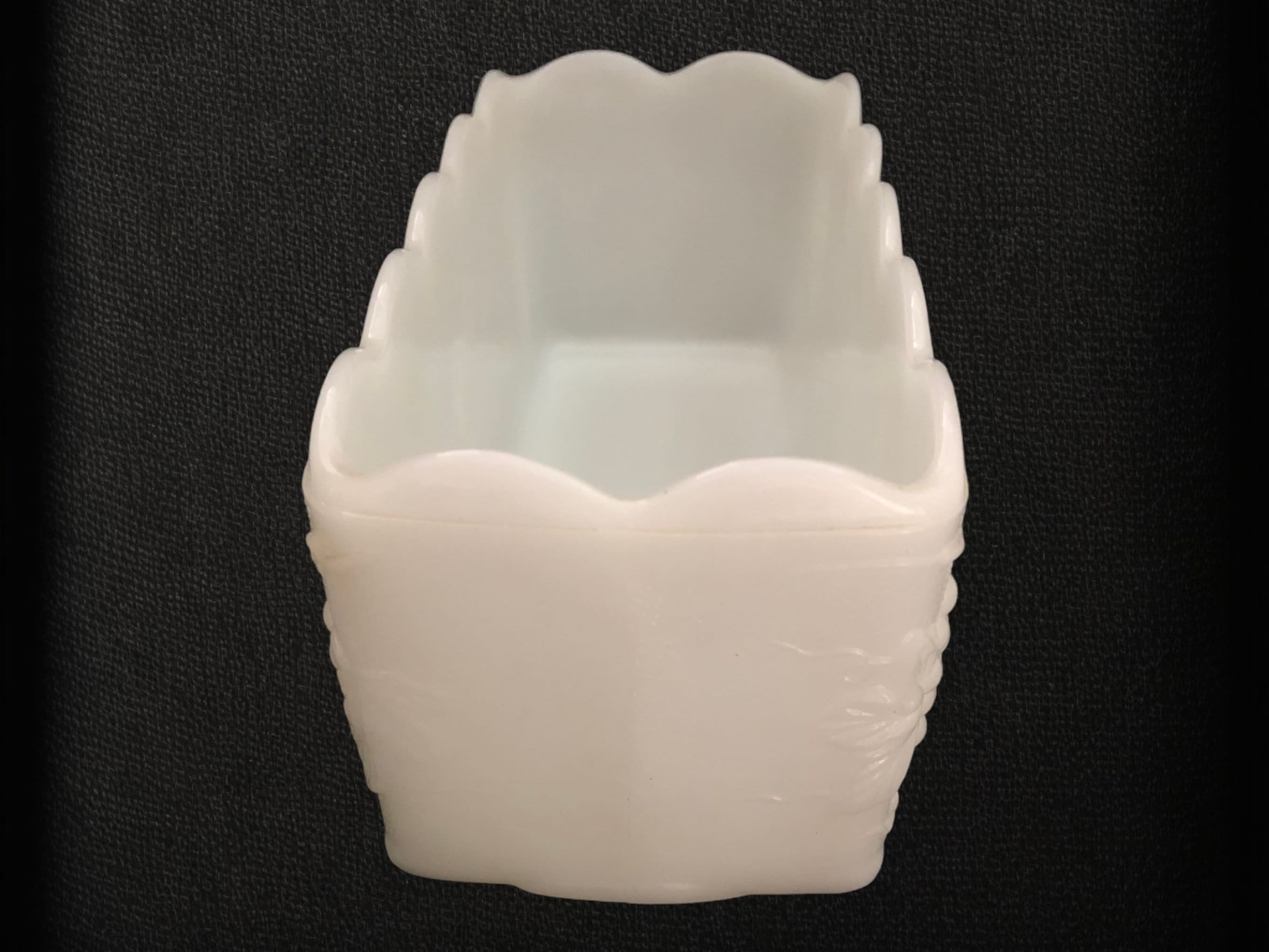 Vintage Fire King Milk Glass Rectangular Planter Anchor - Etsy