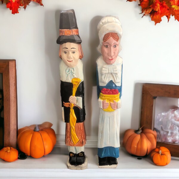 Tall Pilgrim Figurines - Etsy