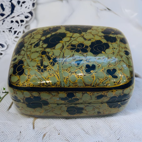 Lacquer Trinket Box - Etsy
