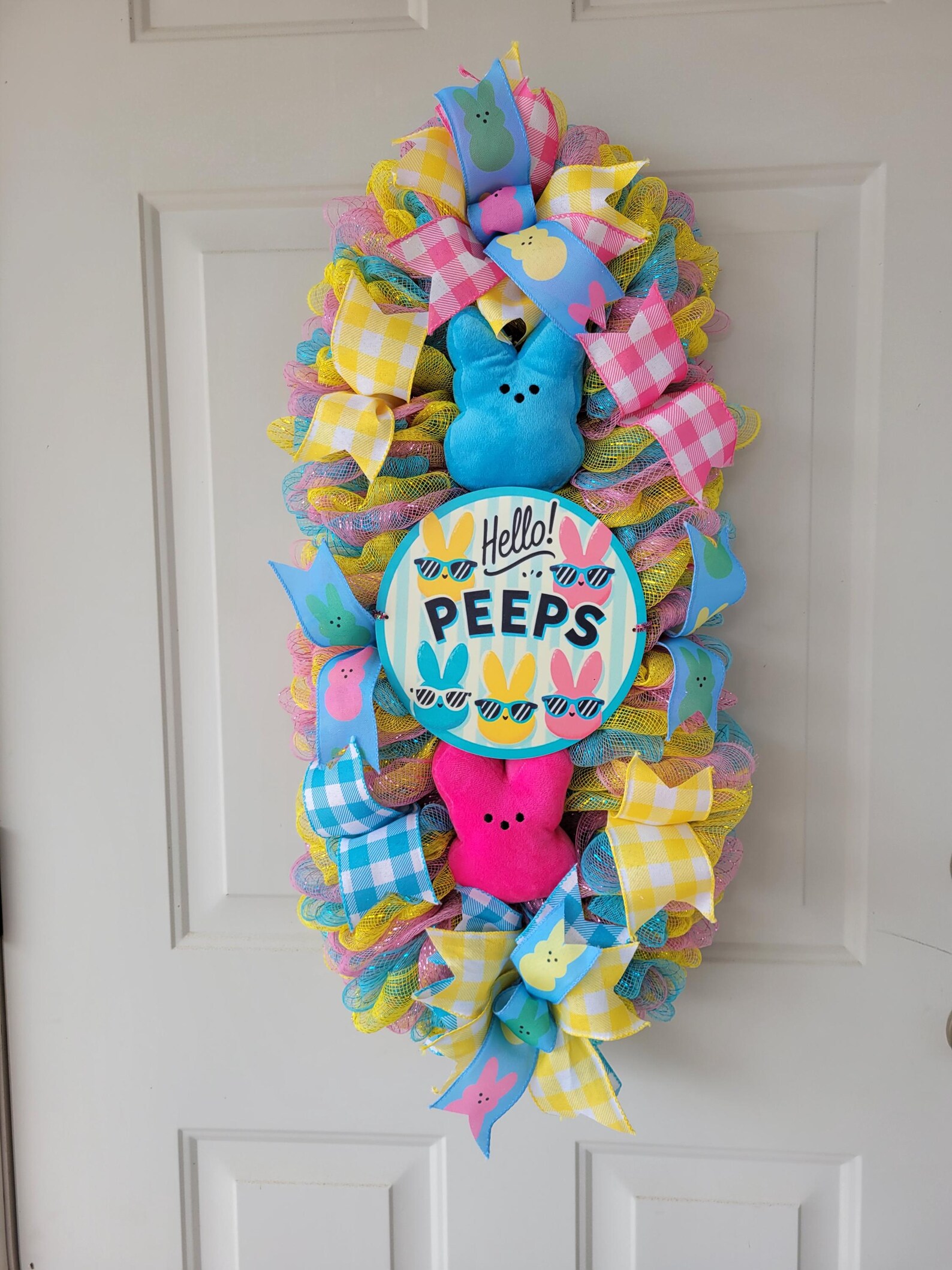 Easter Peeps Swag, Easter Peeps Wreath, Peeps Wreath, Peeps Swag, Peeps ...