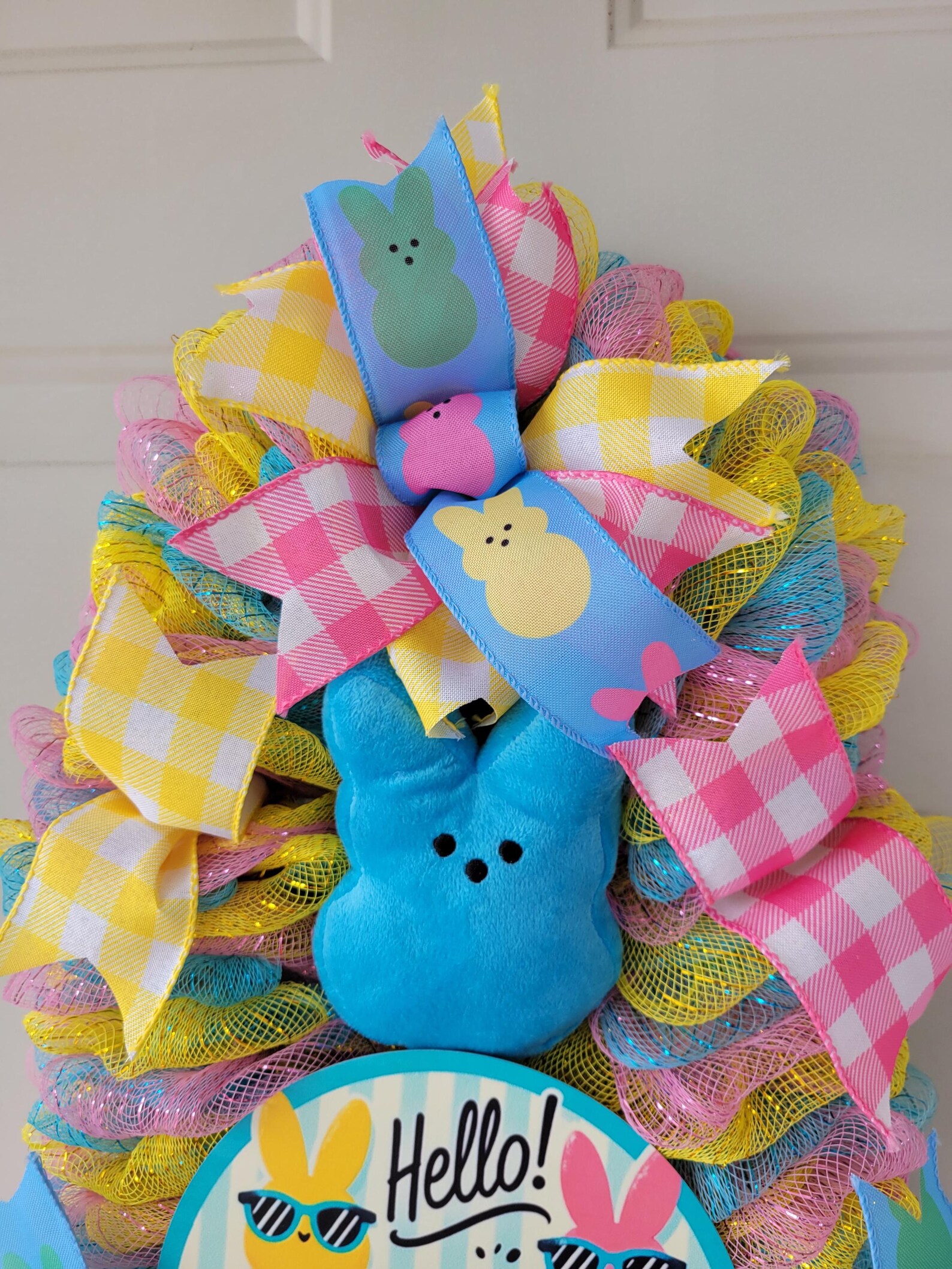 Easter Peeps Swag, Easter Peeps Wreath, Peeps Wreath, Peeps Swag, Peeps ...