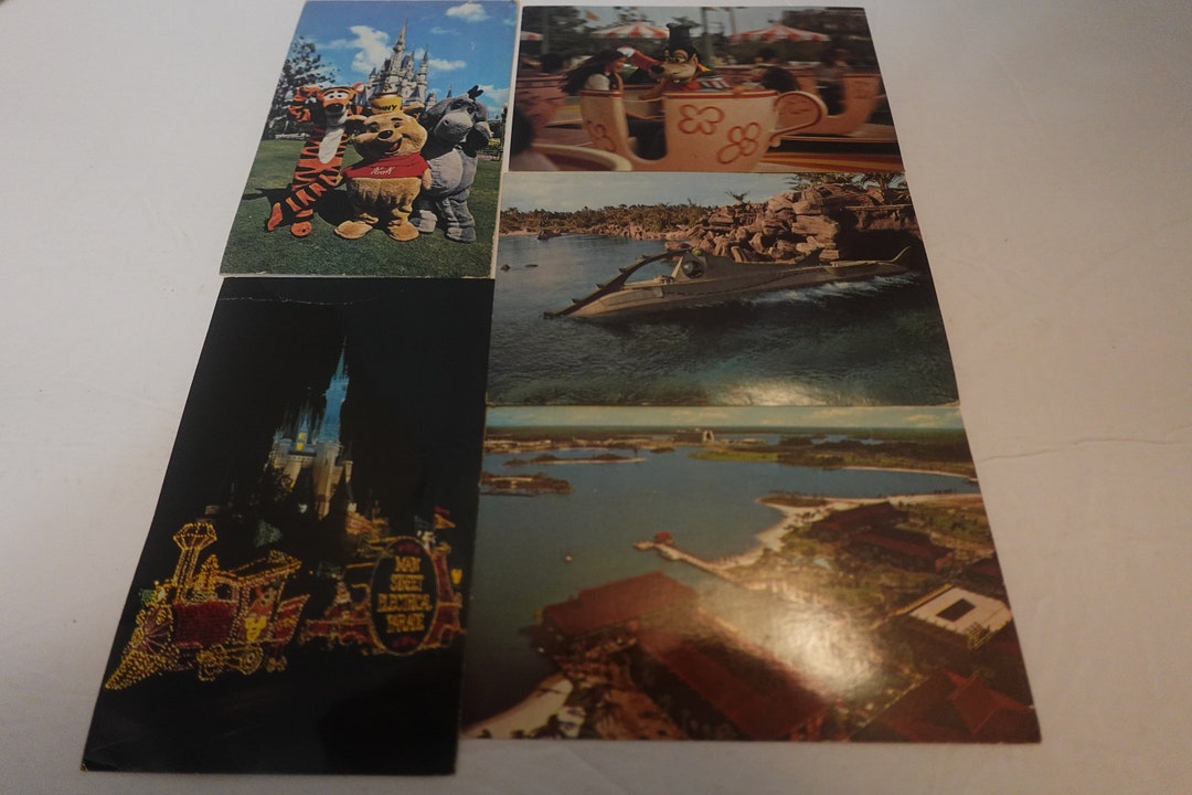 Lot of 5 Vintage Disney Postcards - Etsy