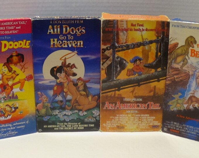 Don Bluth VHS Collection (rock'a'doodle, All Dogs Go to Heaven, an ...