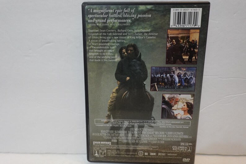 First Knight (DVD) (sean Connery, Richard Gere) - Etsy