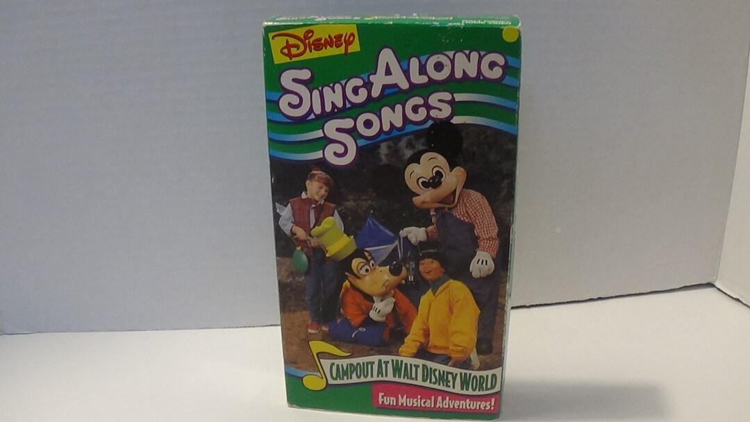 Disney Sing Along Songs VHS Tape campout at Walt Disney World - Etsy