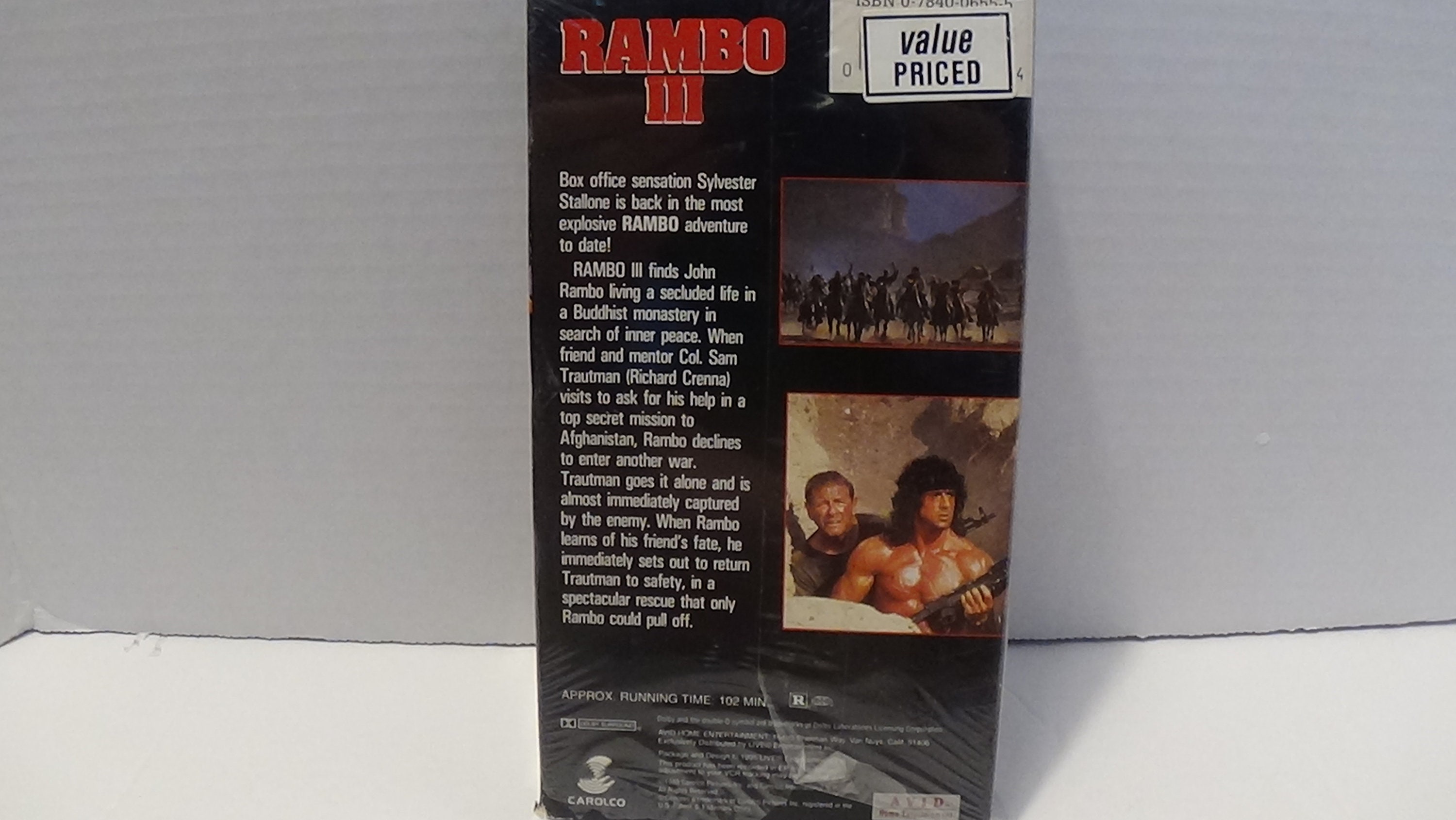 Rambo III VHS Tape (stallone) (tested) - Etsy
