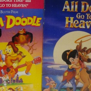 Don Bluth VHS Collection rock'a'doodle All Dogs Go - Etsy