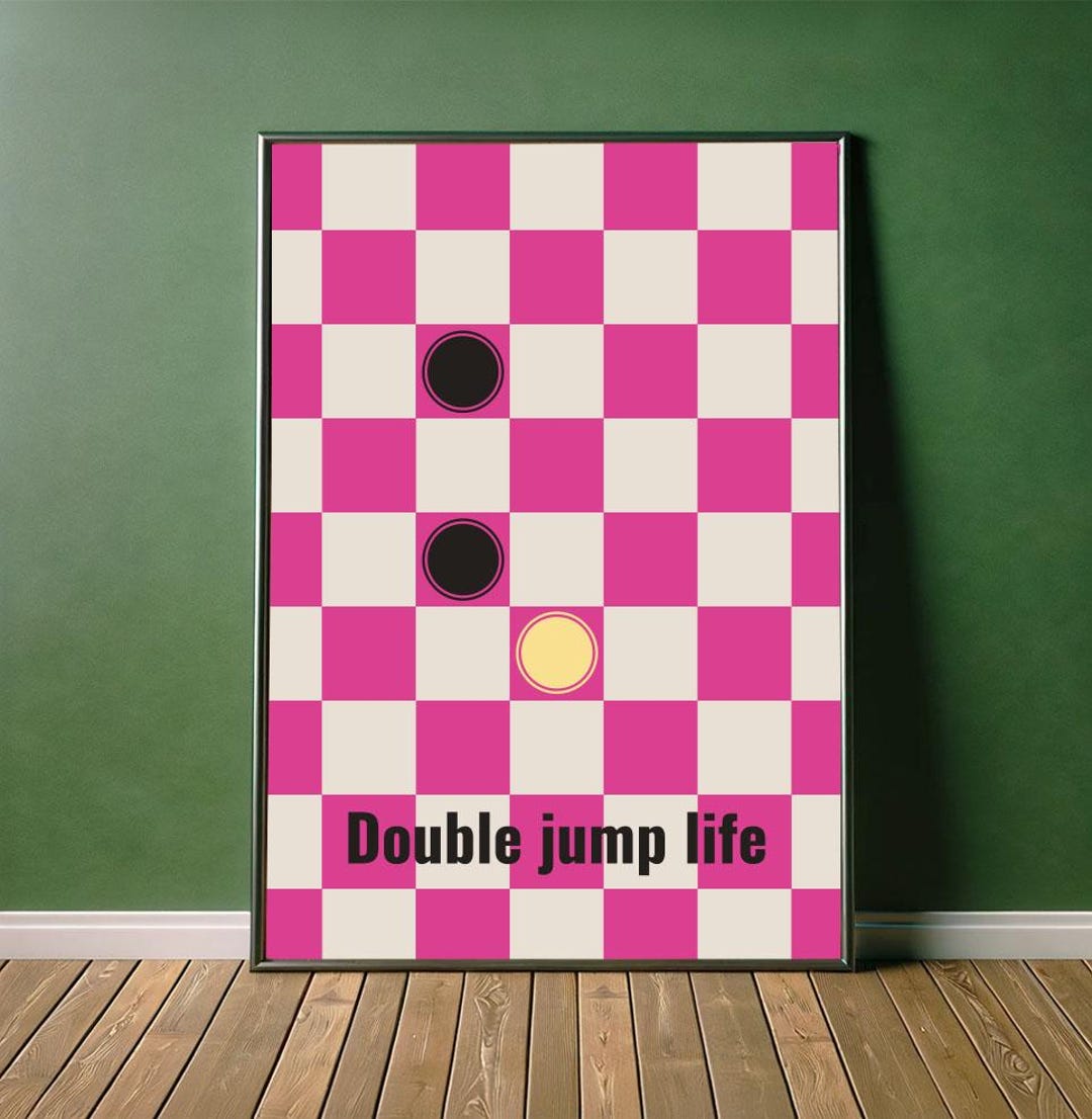Checkers Poster Wall Art Different Sizes Perfect for Strategists and ...