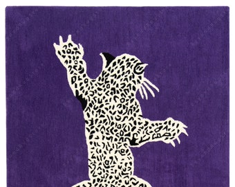 Rug Climbing Leopard - Etsy