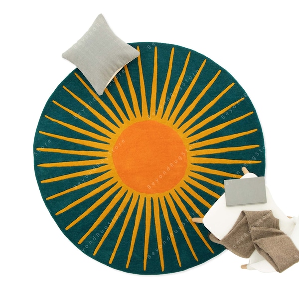 Sun Rug - Etsy