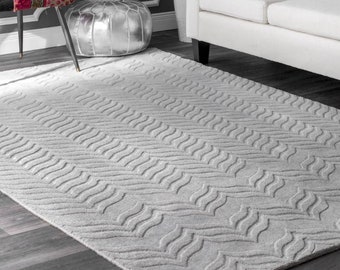 Hand Carved Wool Rug - Etsy