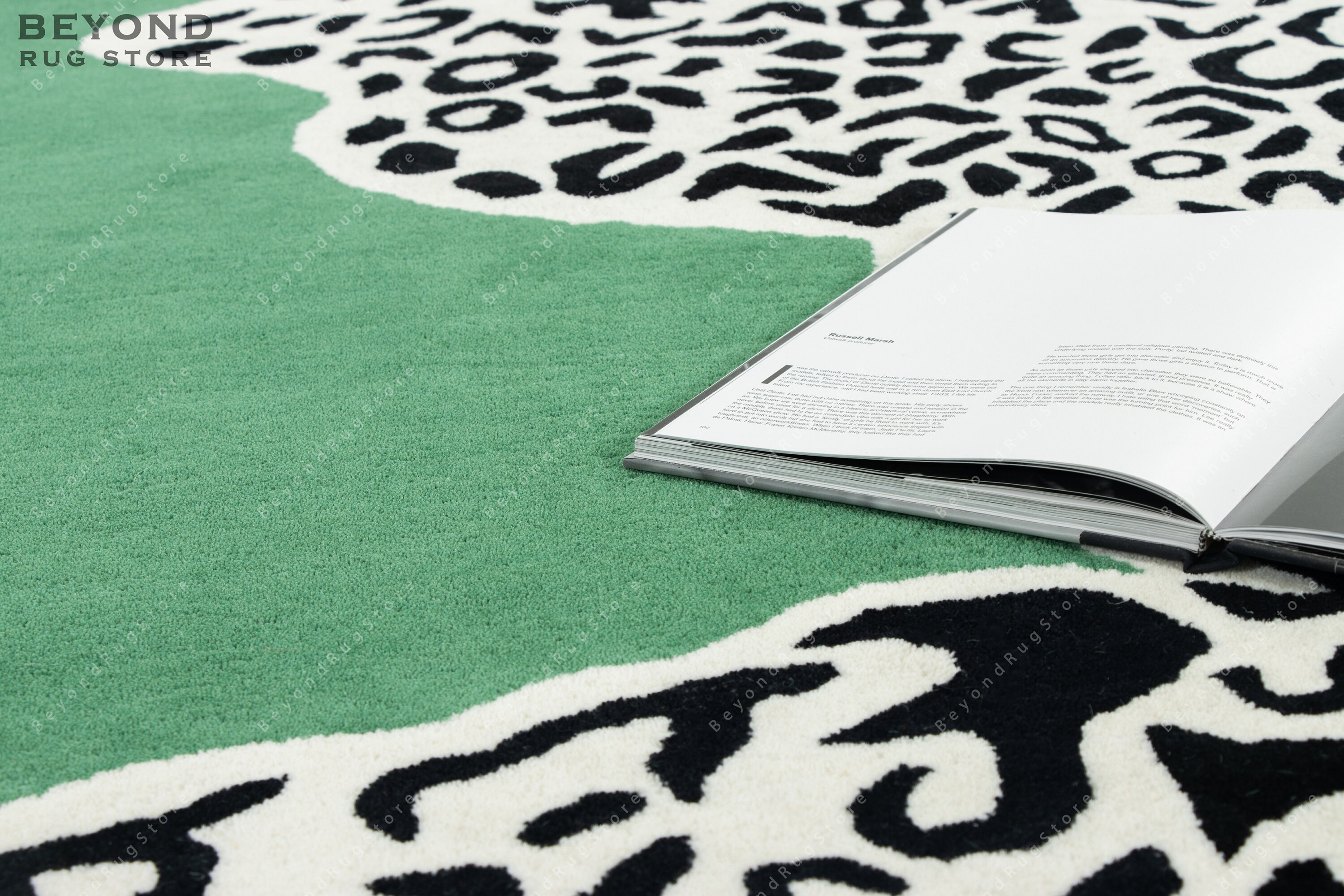 Climbing Leopard Green Hand-tufted 100% Wool Handmade Area - Etsy