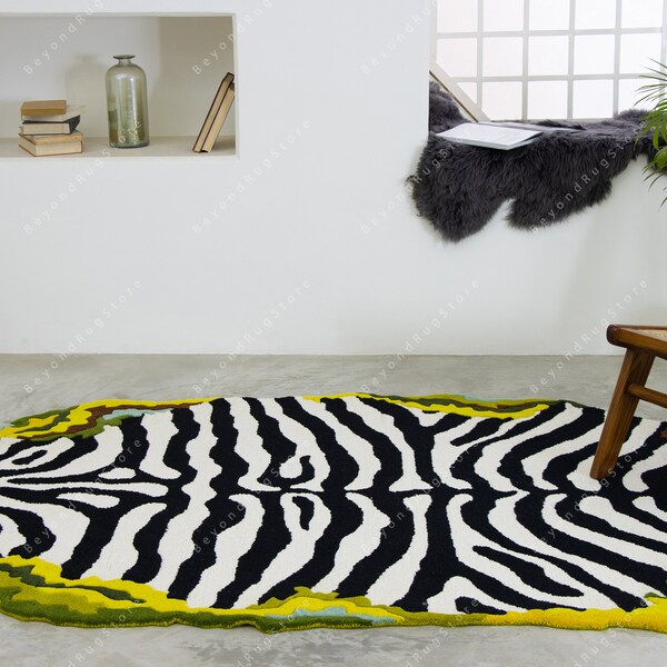Small Zebra Rug - Etsy