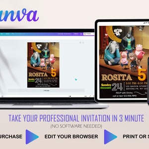 Sing Movie 2 Invitation - Kids Invitation - Sing Movie Digital Party ...