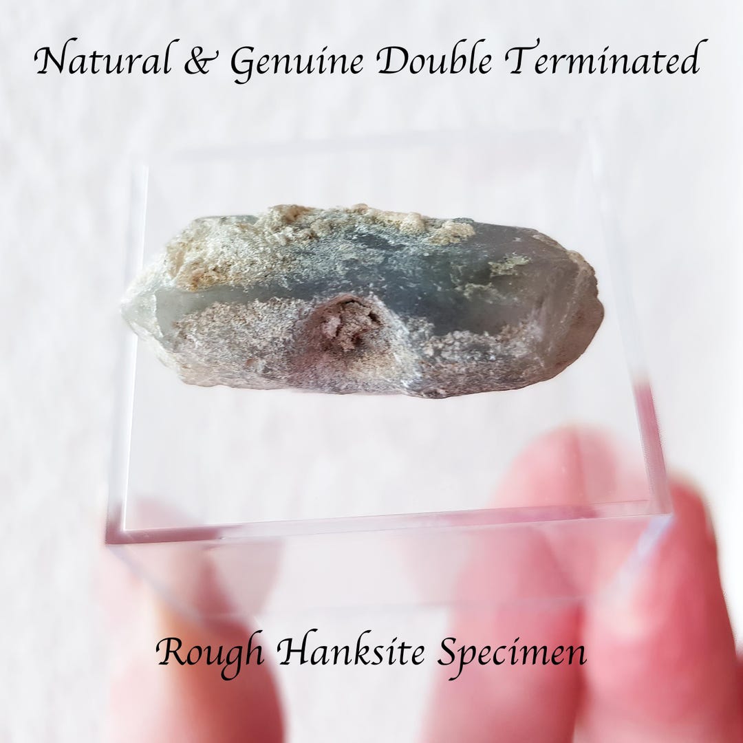 Hanksite, Double Terminated Point, Rough Gemstone Specimen, Natural Raw ...