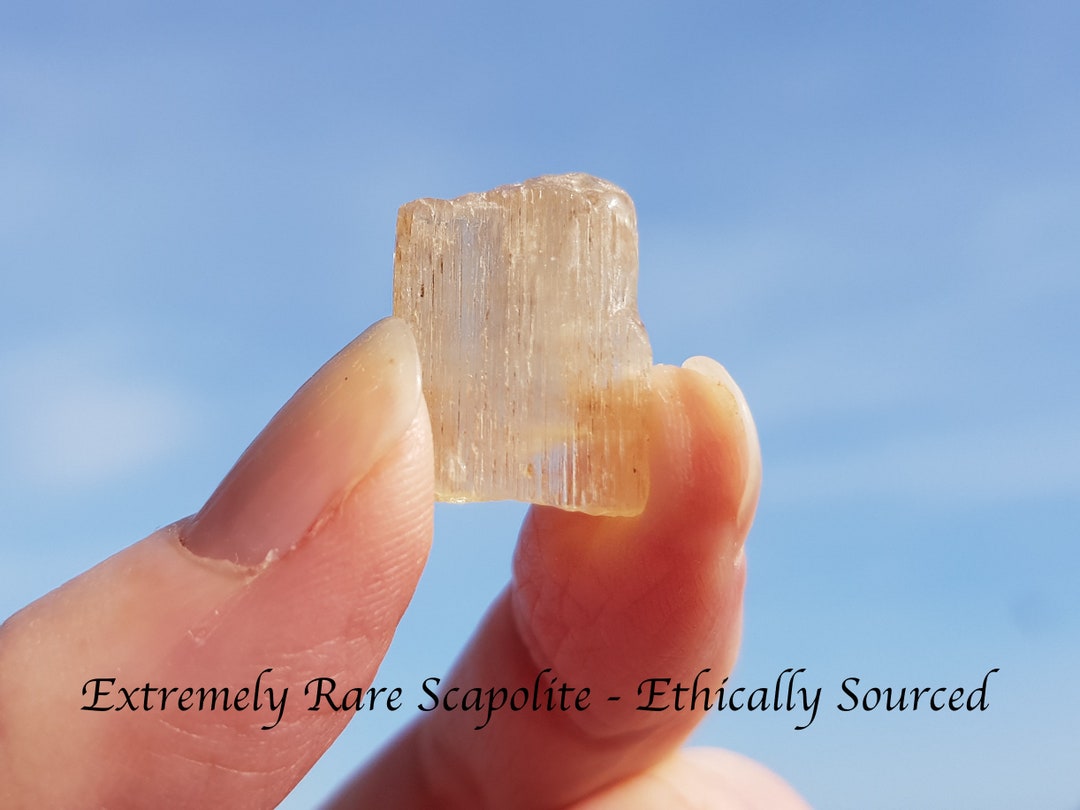 Scapolite, Raw Scapolite, Extremely Rare Rough Golden Yellow Scapolite, Golden, Crystal ...