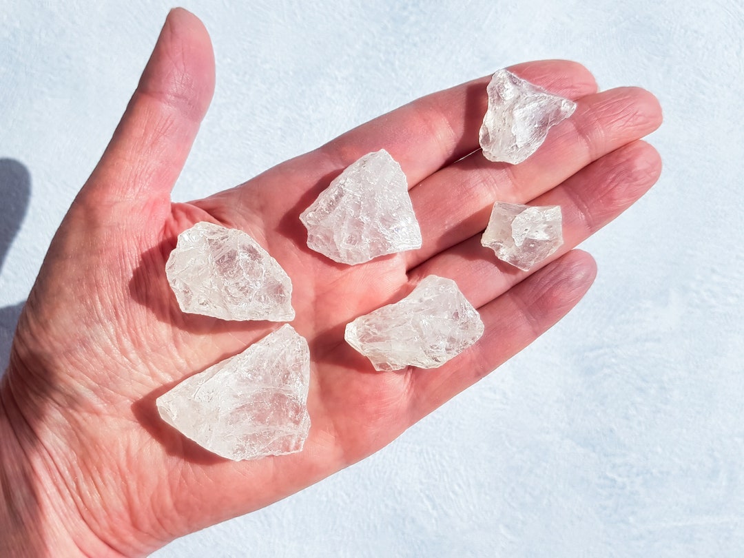 Rough Rock Crystal, Raw Clear Quartz Chunks, Milky Quartz Specimens ...