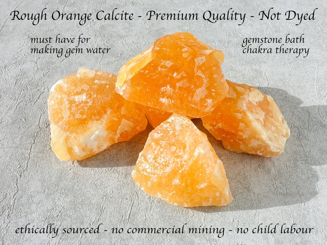 Rough Orange Calcite, Very Large, Raw Orange Calcite, Orange Calcite ...