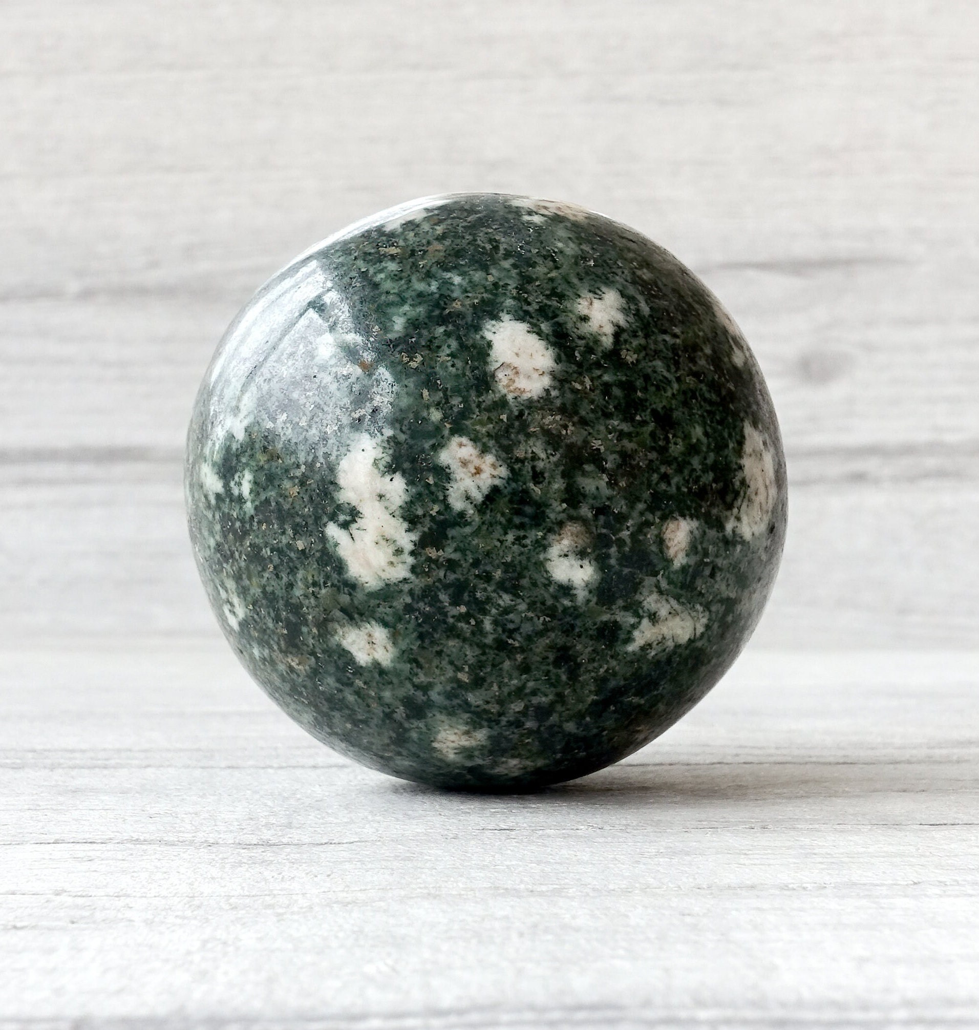 Preseli Bluestone Sphere, 50mm Large Preseli Stone Gemstone Ball, Rare ...
