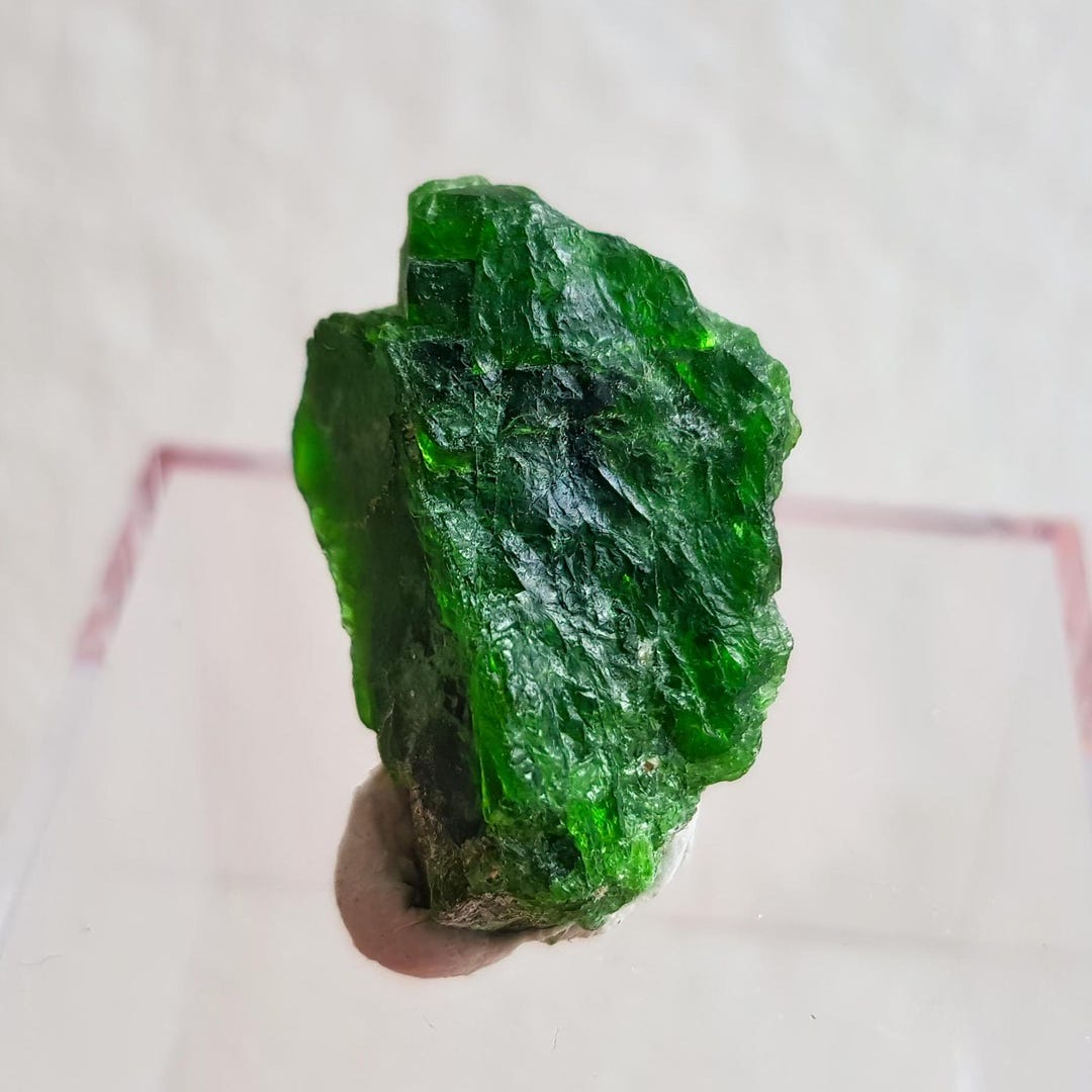 Chrome Diopside Specimen, Natural Rough Gemstone, Raw Crystal Mineral ...
