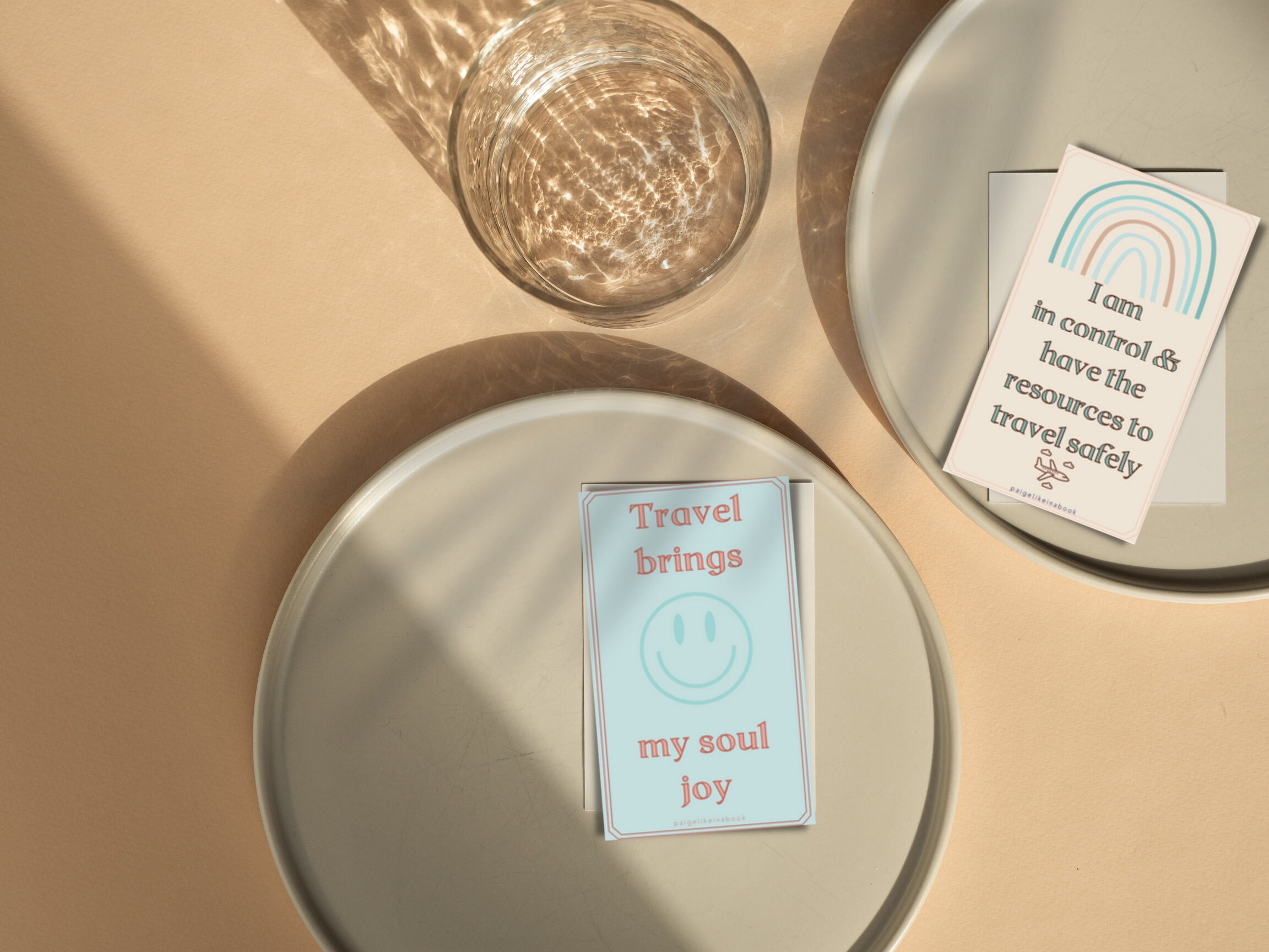 Minimalist Travel Affirmation Cards, Printable Affirmations ...