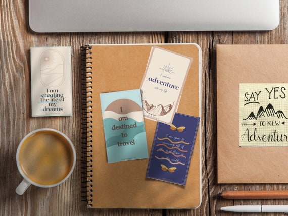 Minimalist Travel Affirmation Cards Printable Affirmations | Etsy