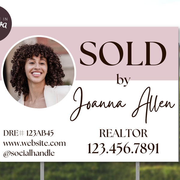 Realtor Sold Sign - Etsy