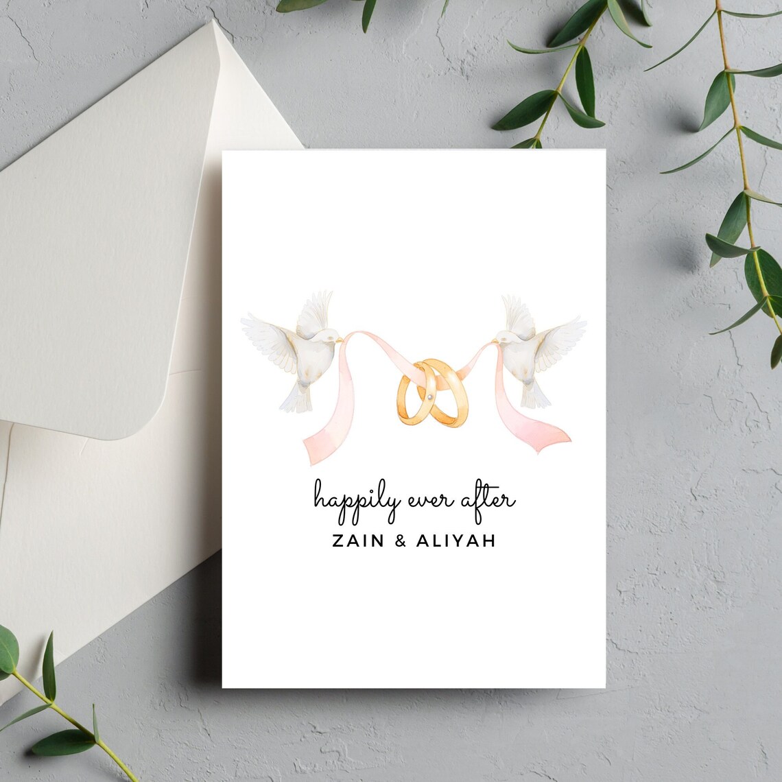 Personalised Handmade Islamic Wedding Greeting Card Muslim - Etsy