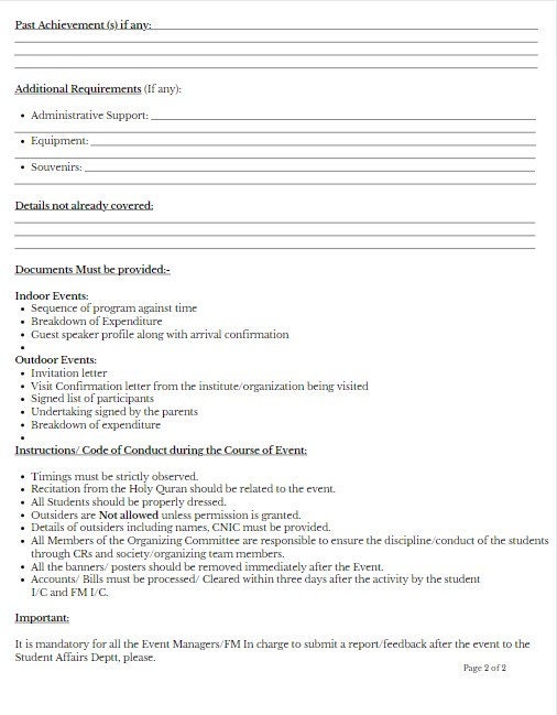 Event Management Form - Etsy