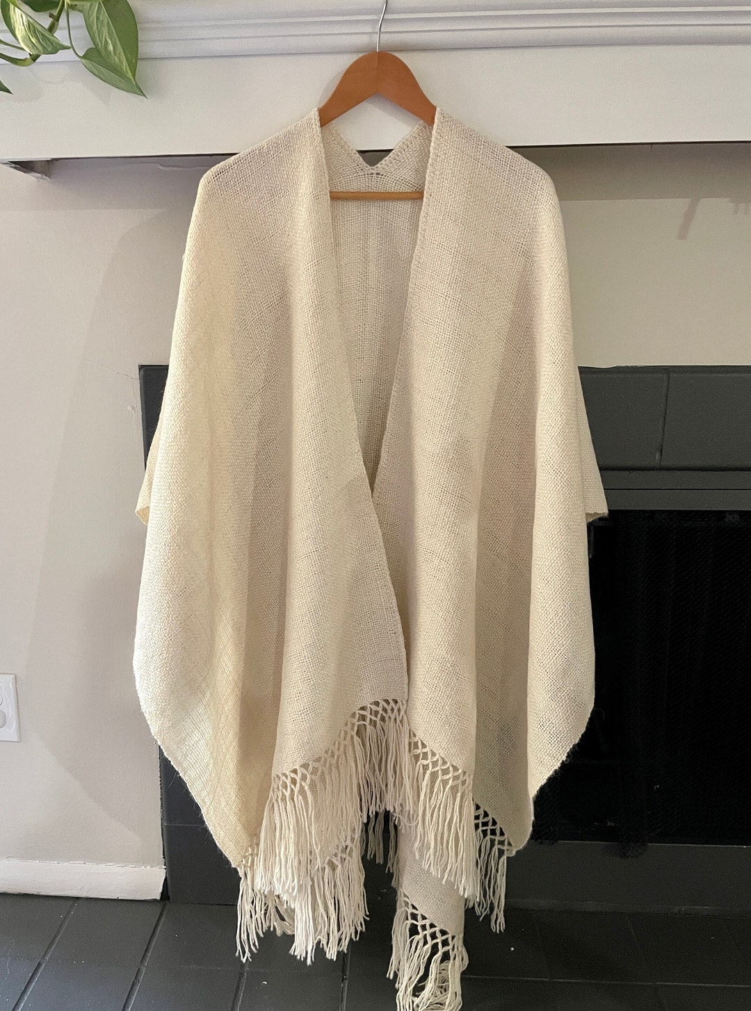 Luxury Argentinian Llama Ruana Llama Ruana Handmade Ruana Great Gift ...