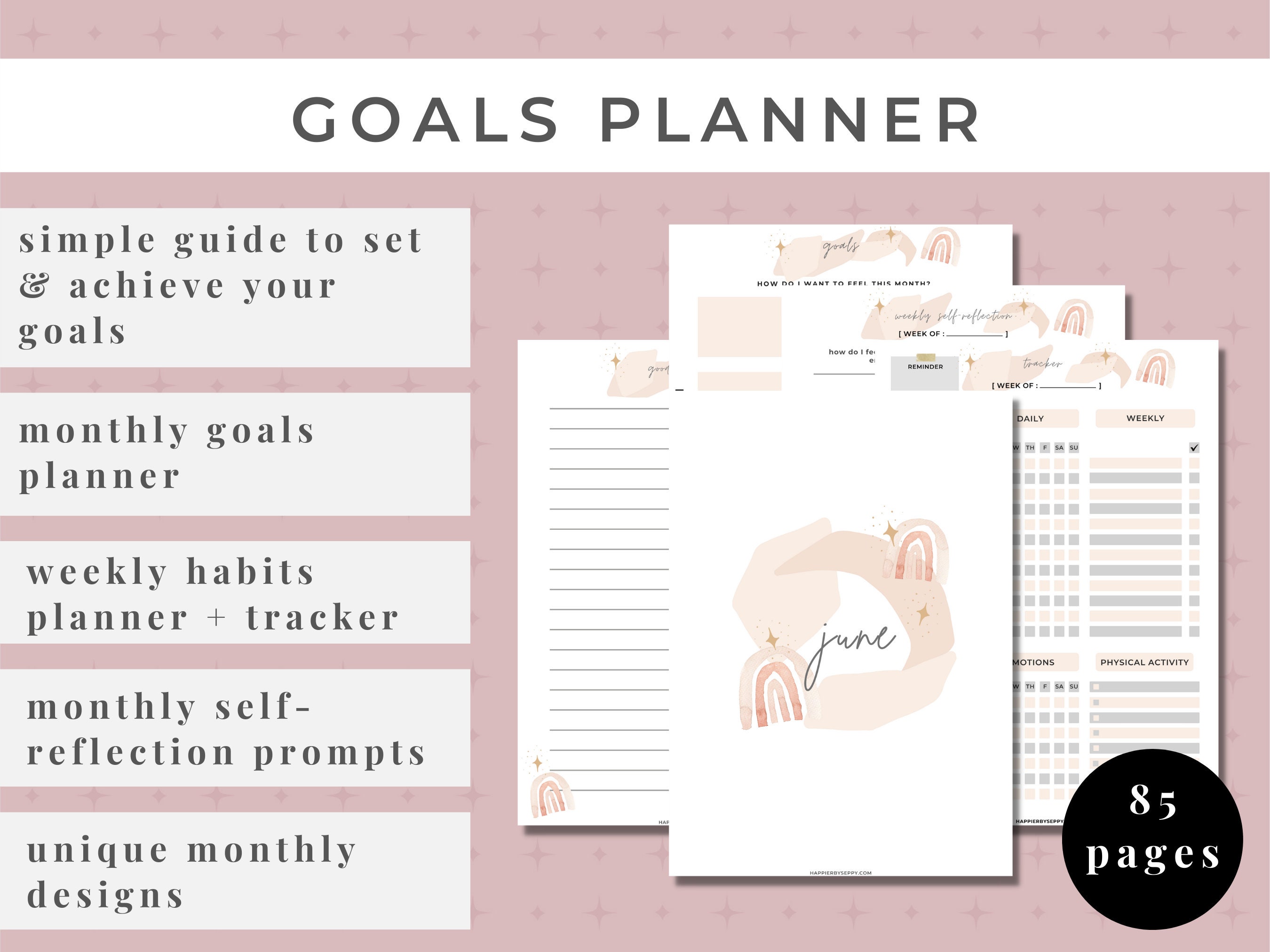 Ultimate Life Planner Printable, Digital Manifestation Journal, Digital ...