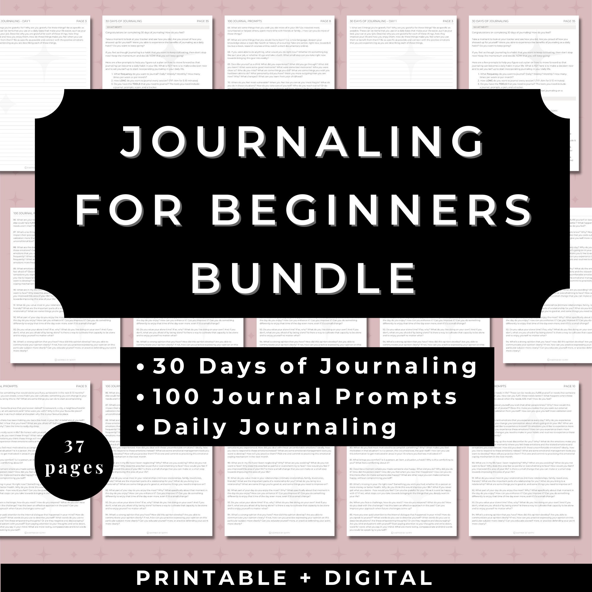 Digital Journal Prompts, Guided Journal With Prompts, Digital Workbook ...