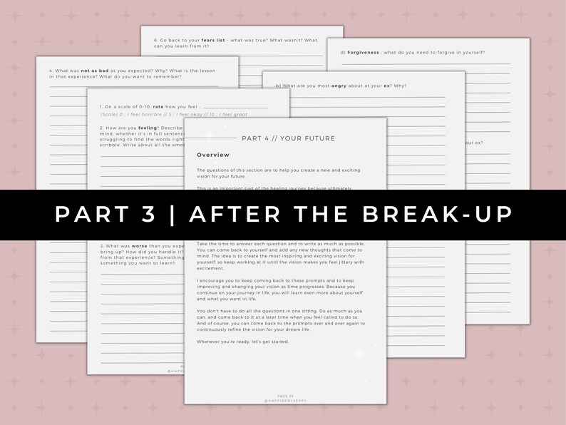 Divorce Journal With Prompts, Divorce Therapy Workbook, Divorce Therapy ...