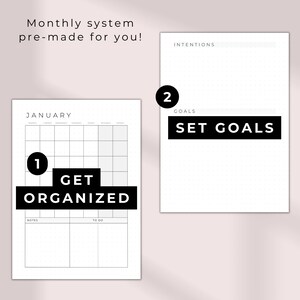 PREMADE BULLET JOURNAL Printable Goal Setting Workbook, Bullet ...