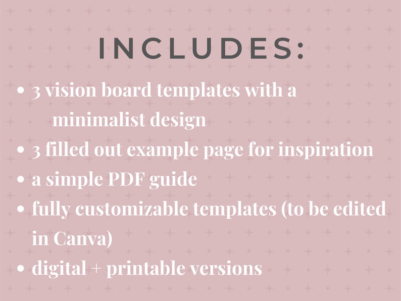 Printable 2024 Vision Board, Printable Pdf Mood Board for Women ...