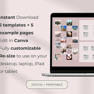 Background Wallpaper Organizer Set, 2024 Vision Board Digital Desktop ...