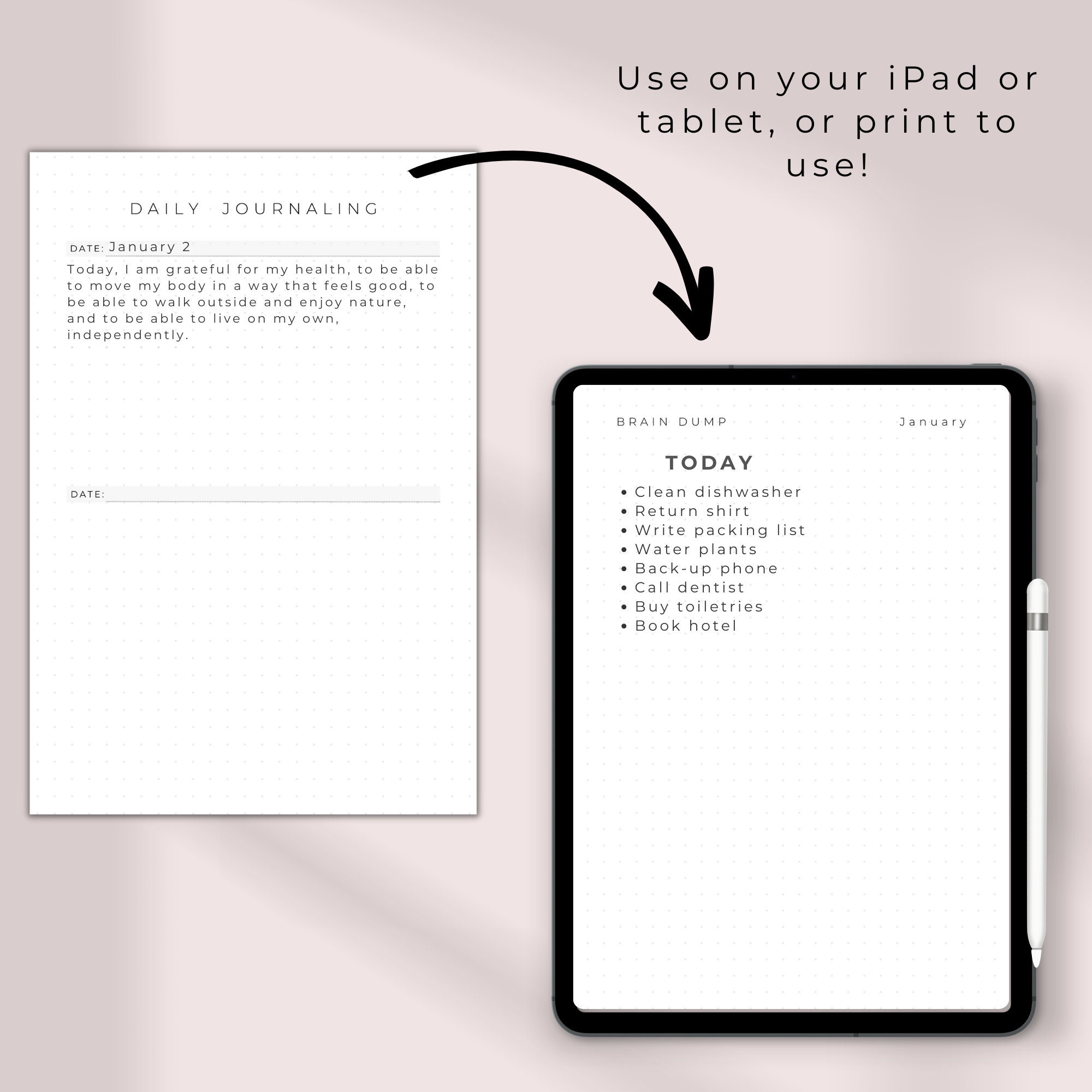 PREMADE BULLET JOURNAL Printable Goal Setting Workbook, Bullet ...