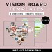 Printable 2024 Vision Board, Printable Pdf Mood Board for Women ...